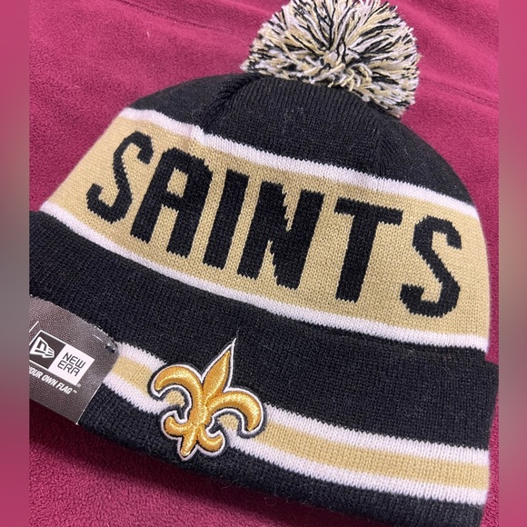 New Era | Accessories | New Orleans Saints New Era Knit Pom Hat Beanie ...